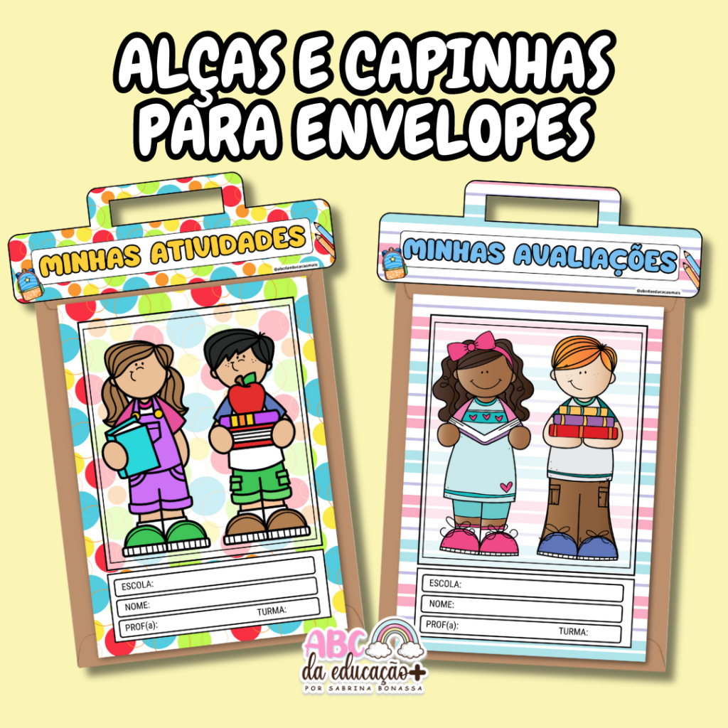 Alças e capas para envelopes – Tema Crianças – Loja ABC da Educação ...