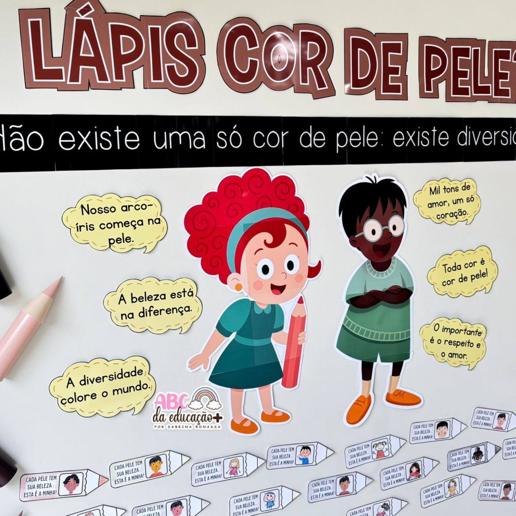 Painel Colaborativo – Lápis Cor de Pele – Loja ABC da Educação Mais ...